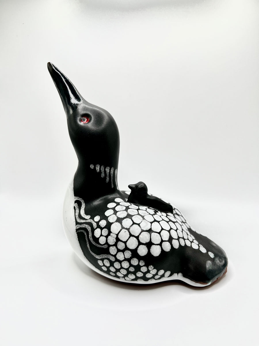 Loon with Chick Sculpture and Whistle. Ships in 2-3 weeks. – Wayne ...