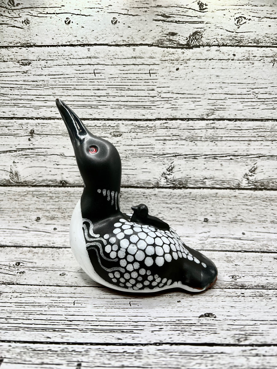 Loon with Chick Sculpture and Whistle. Ships in 2-3 weeks. – Wayne ...